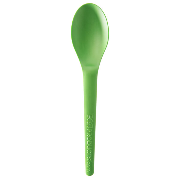 Eco-Products EP-S013 Plantware 6" Green Compostable Plastic Spoon ...