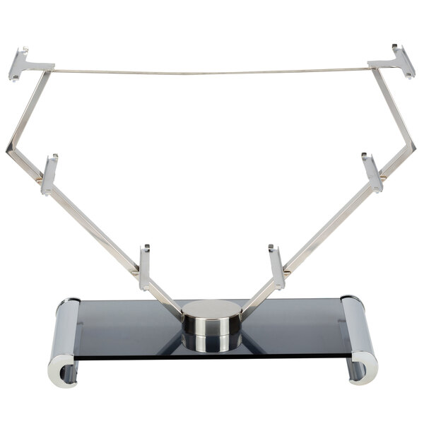 Bon Chef 2901 26 1/2" x 11 1/4" x 20" Stainless Steel and Glass Modern ...