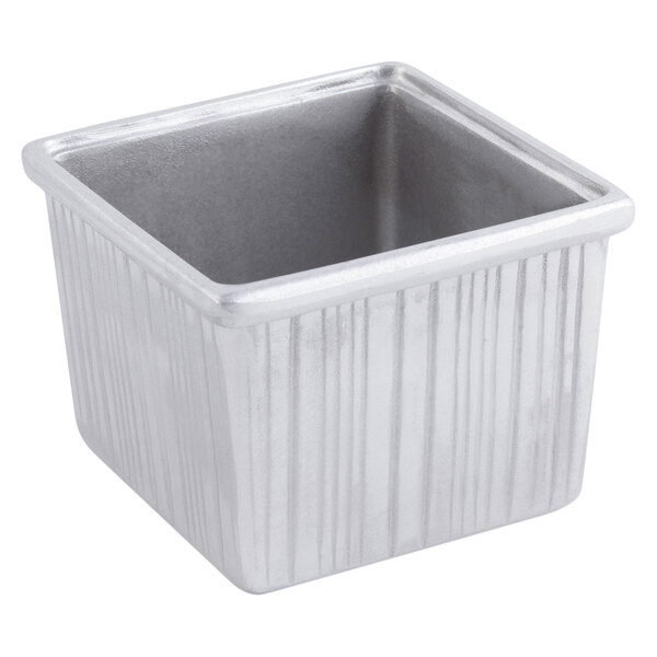 Bon Chef 9502P 72 oz. Pewter Glo Cast Aluminum Straight Sided Square Bowl