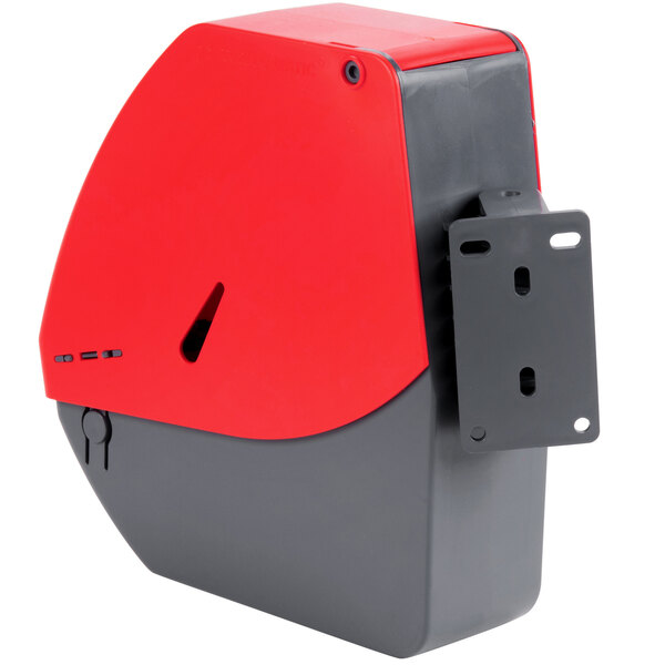 Turn-O-Matic Red / Gray Manual Take-a-Number Countertop Kit with White ...