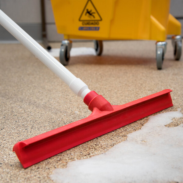 Carlisle 3656705 Sparta Spectrum 20" Red Single Blade Rubber Squeegee ...