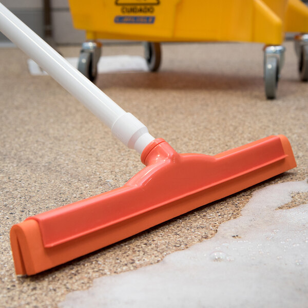Carlisle 4156724 Sparta Spectrum 18" Orange Double Foam Floor Squeegee ...