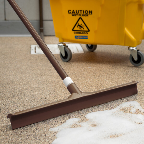 Carlisle 40225EC01 Sparta 60" Brown Threaded Fiberglass Broom ...