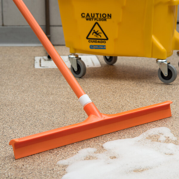 Carlisle 3656824 Sparta Spectrum 24" Orange Single Blade Rubber ...