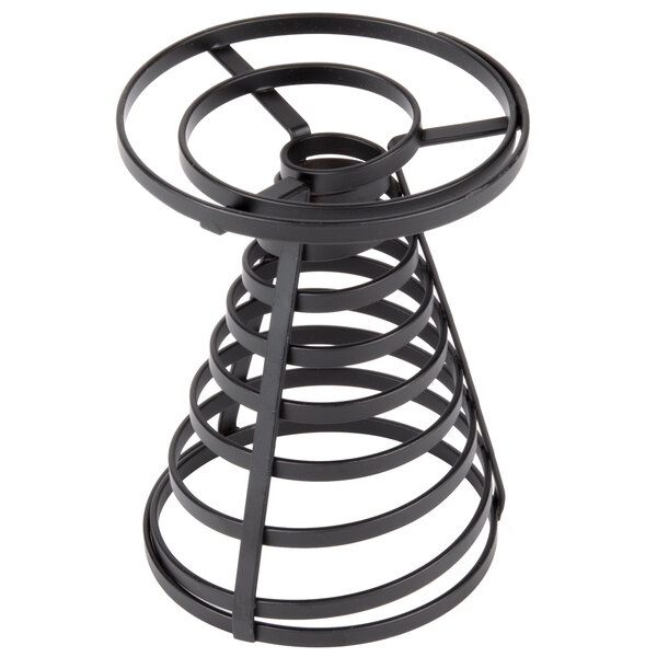 American Metalcraft FCD1 Flat Coil Wrought Iron Cone Basket - 5" x 6 3/4"