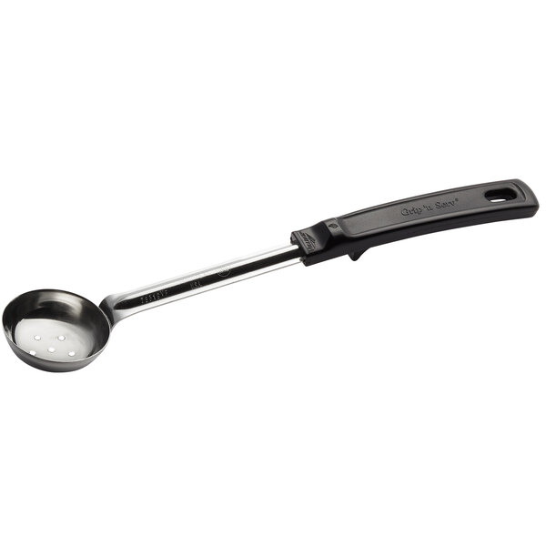 Vollrath 61145 1 oz. Black Perforated Round Stainless Steel Spoodle ...