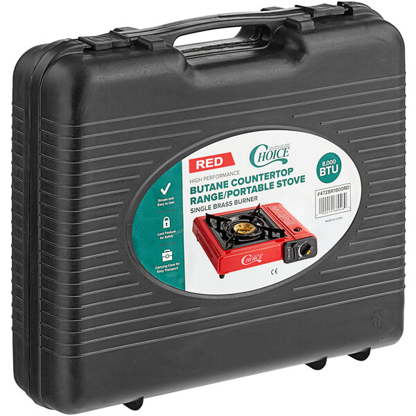 Choice 1-Burner High Performance Red Butane Range / Portable Stove with ...