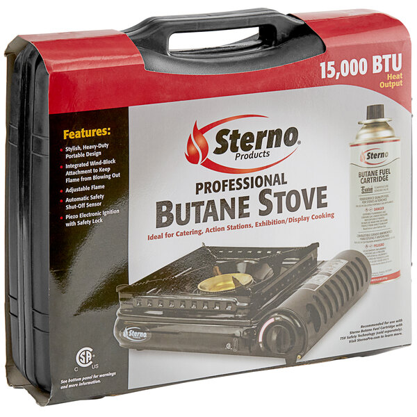 Sterno 50182 1-Burner High Performance Black Butane Countertop Range ...