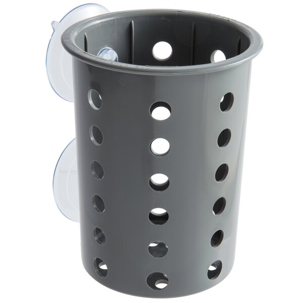 Steril-Sil PN1-GRAY Gray Perforated Plastic Flatware Cylinder with ...
