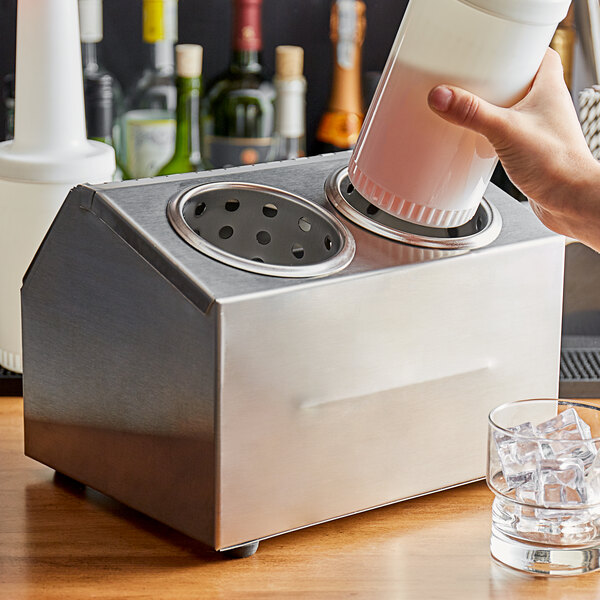 Steril-Sil CC-LTC-2BR 2-Hole Stainless Steel Insulated Ice-Cooled ...