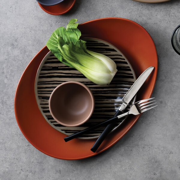 World Tableware AFAR-1T Afar 8 5/8" Tan Stoneware Salad Plate - 12/Case