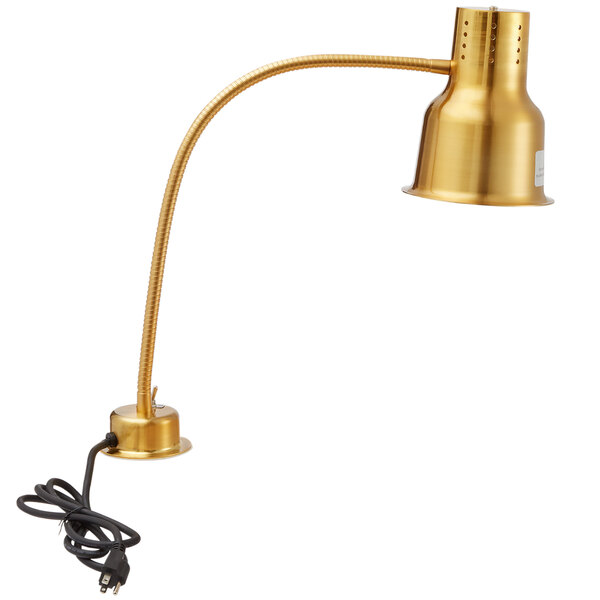 Avantco HL24GD 24" Gold Single Arm Bulb Warmer Flexible Heat Lamp ...