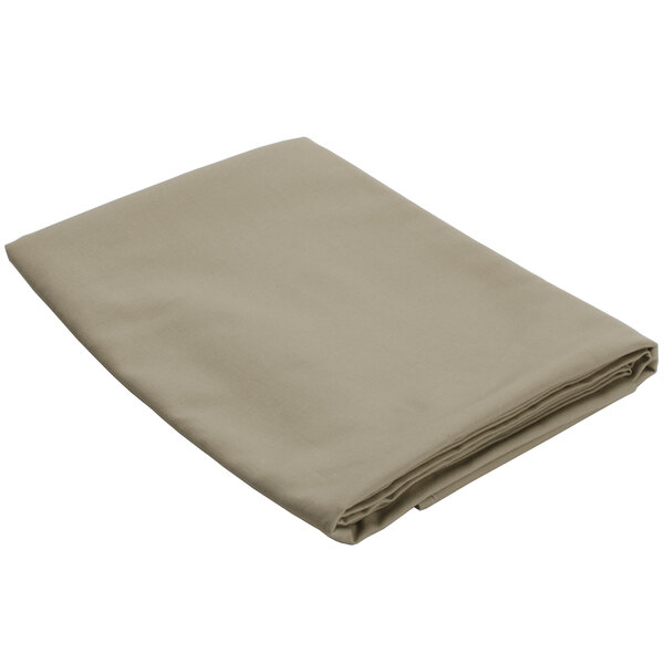 Intedge 54" x 96" Rectangular Beige Hemmed 65/35 Poly/Cotton Blend ...