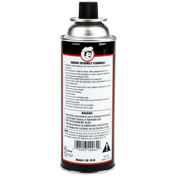 Butane Fuel Canister, 8 oz. Refill - 12/Case