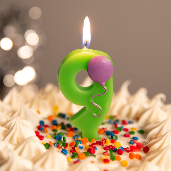 Number Birthday Candles 9