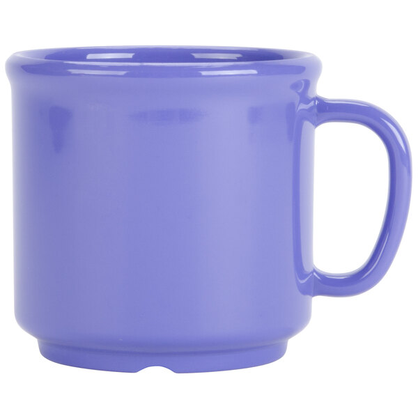 GET S-12-PB Diamond Mardi Gras 12 oz. Peacock Blue SAN Plastic Mug - 24 ...