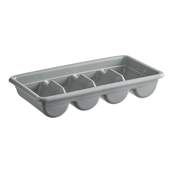 Cambro 1120CBPL180 Poly Cambox Light Gray 4-Compartment Polyethylene ...
