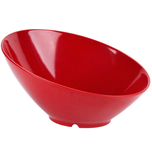 GET B-790-RSP Red Sensation 1.9 Qt. Red Slanted Catering Bowl