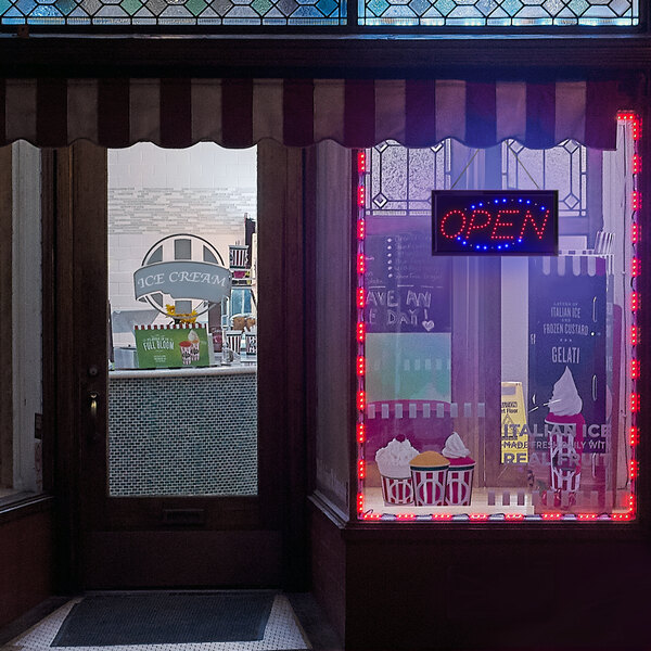 Choice 19" x 10" LED Rectangular Italic Open Sign with Two Display Modes