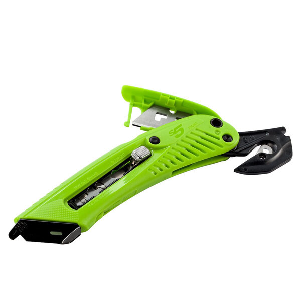 Pacific Handy Cutter S5R Green Right-Handed 3-In-1 Safety Cutter