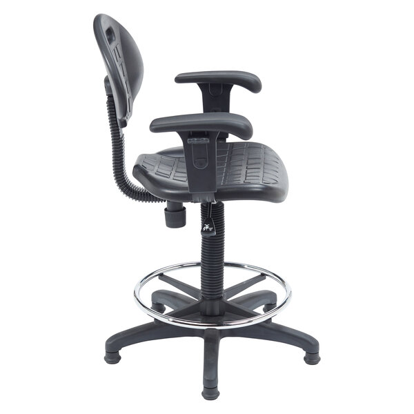 National Public Seating 6722HB-A Kangaroo Swivel Industrial Stool with ...