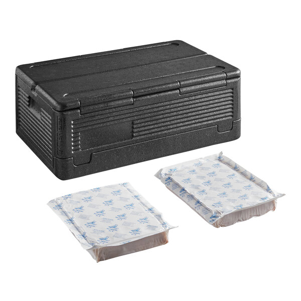 CaterGator Dash Black Flip Down Top Loading EPP Insulated Food Pan ...