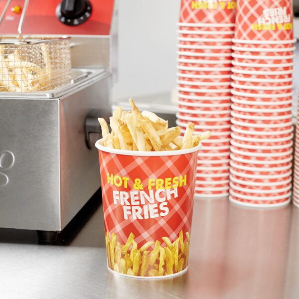 Choice 32 oz. French Fry Cup - 50/Pack