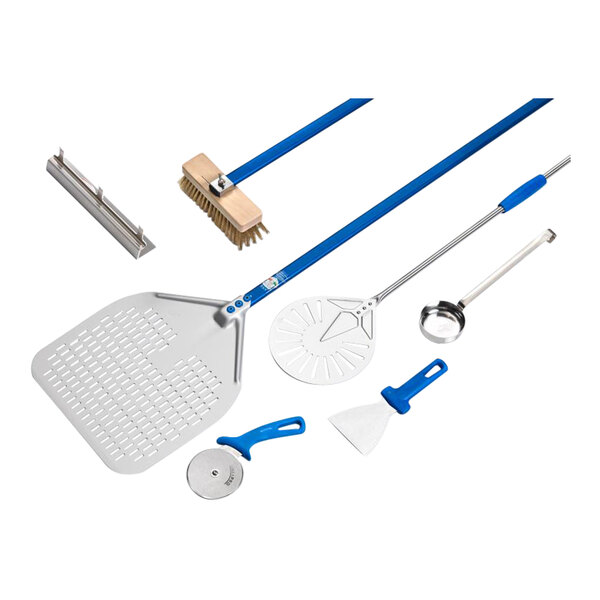 GI Metal Azzurra Professional 7 Piece Pizza Kit with 13" and 8 ...