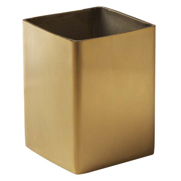 American Metalcraft GSPT5 2" Square Gold Satin Finish Stainless Steel ...