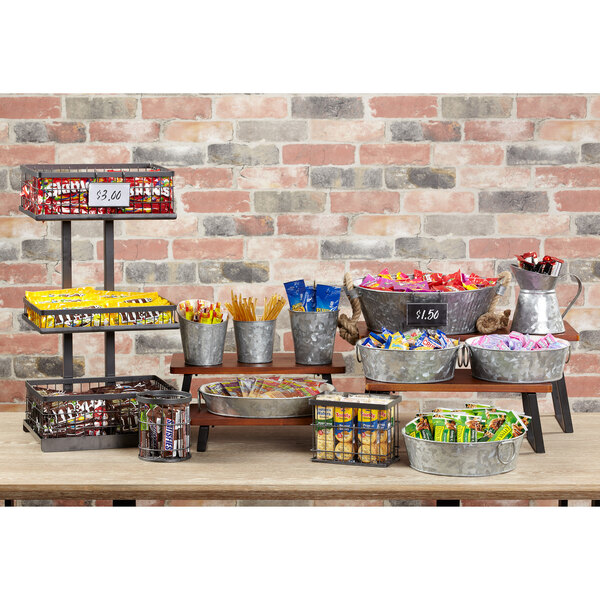 GET Enterprises MTS-20L-MG Urban Renewal 12" x 9 1/4" x 20 1/2" Metal ...