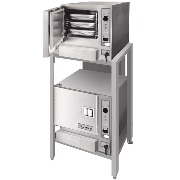 Cleveland (2) 22CGT33.1 SteamChef 3 SST Natural Gas Double Deck 6 Pan ...