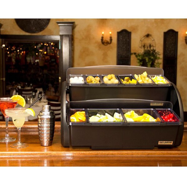 San Jamar BDS4266 Dome Stacker Mini Dome 9-Compartment Two Tier ...