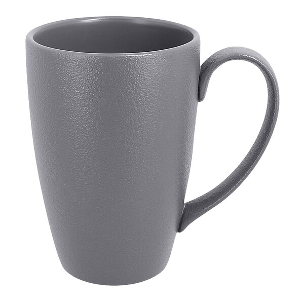 RAK Porcelain NFBAFM30GY Neo Fusion 10.2 oz. Stone Gray Porcelain Mug ...