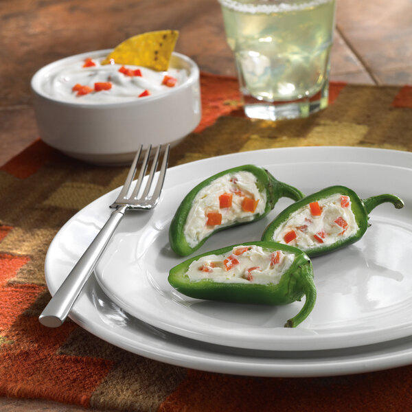 Libbey 840-435C Porcelana 9 1/2" Round Bright White Porcelain Coupe ...