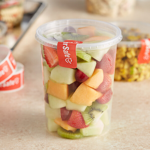 Choice 32 oz. Round Deli Container w/ Lid (Microwavable)