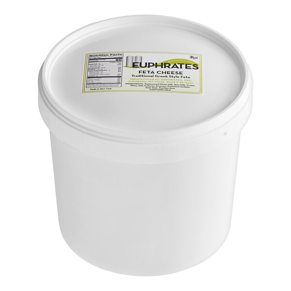 Bulk Feta Cheese Block in 8 lb. Tubs - 2/Case