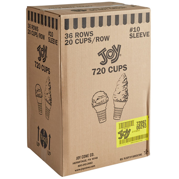 Joy Ice Cream Cones - #10, 720/Case | WebstaurantStore