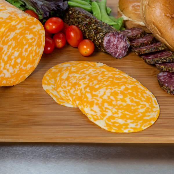 Colby Jack Longhorn Cheese 6 lb. Solid Log - 4/Case