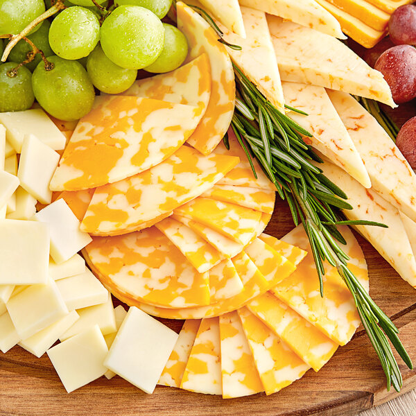 John F. Martin Colby Jack Longhorn Cheese 6 lb. Solid Log - 4/Case