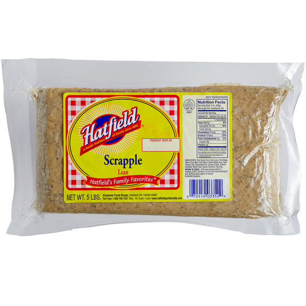 Hatfield Scrapple 5 lb. Block - 3/Case