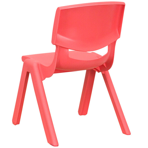 Flash Furniture YU-YCX-003-RED-GG Red Plastic Stackable School Chair