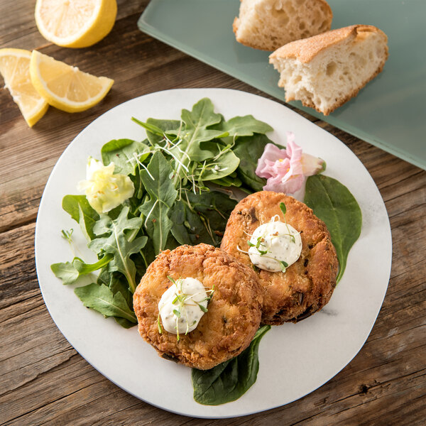 Carlisle 5310437 Ridge 9" Marble Melamine Rimless Plate - 12/Case