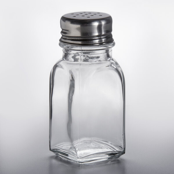 Anchor Hocking 90079 2 oz. Square Base Salt and Pepper Shaker - 24/Case
