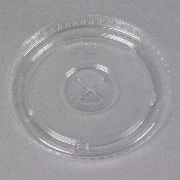 Fabri-Kal LKC12/20FX Kal-Clear / Nexclear 9 oz. Clear Plastic Flat Lid ...