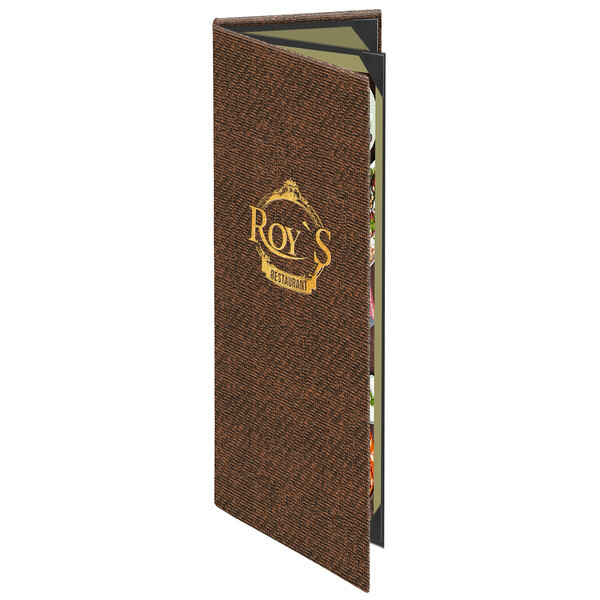 Menu Solutions WK140BD Water Street Wicker 4 1/4" x 14" Customizable ...