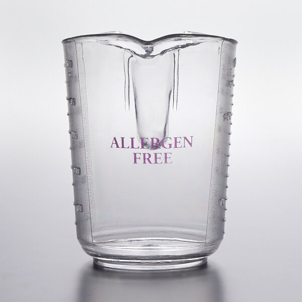 Choice 1 Pint Purple Allergen-Free Plastic Measuring Cup