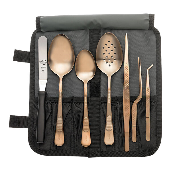 Mercer Culinary M35156RG 8-Piece Stainless Steel Rose Gold Plating Set