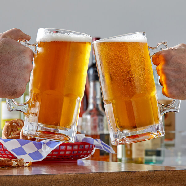 Acopa 1 Liter Customizable Beer Mug - 12/Case