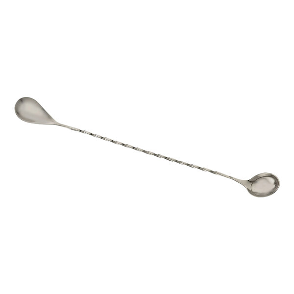 Barfly® M37077 12 1/4" Stainless Steel Bar Spoon with 1 tsp. Measure End