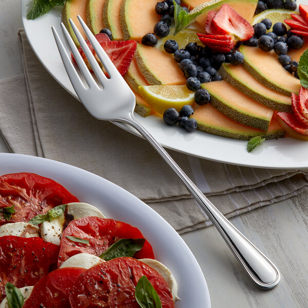 Acopa Edgeworth 11 1/2" 18/8 Stainless Steel Extra Heavy Weight Serving Fork